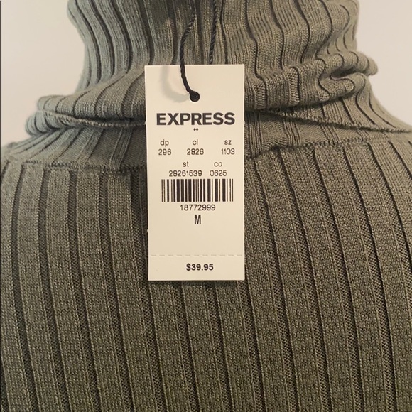 Express | Tops | Express Turtle Tank In Olive Green | Poshmark
